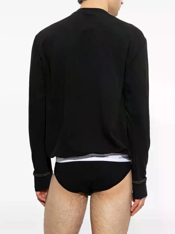 Dsquared2 Logo-waistband Long-sleeve T-shirt