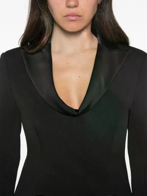 Simkhai Marina Satin-lapel Blazer Mini Dress