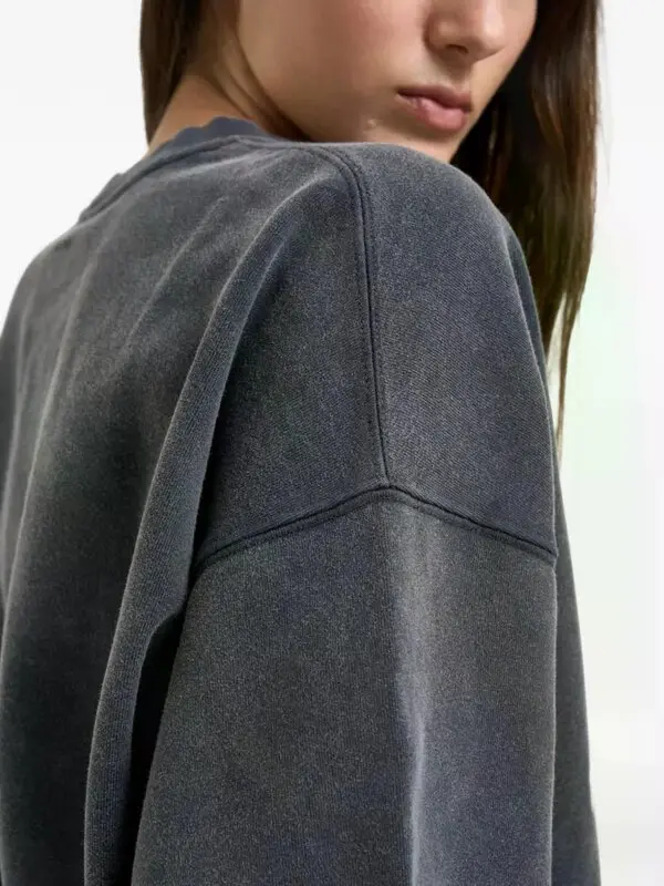 ANINE BING Logo-print Drop-shoulder Sweater