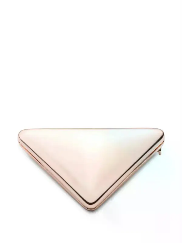 Prada Eternal Small Triangle Brooch - Gold