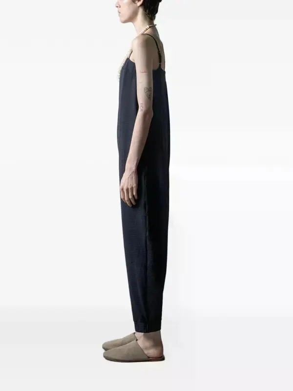 MULLER OF YOSHIOKUBO Sleeveless Seersucker Jumpsuit