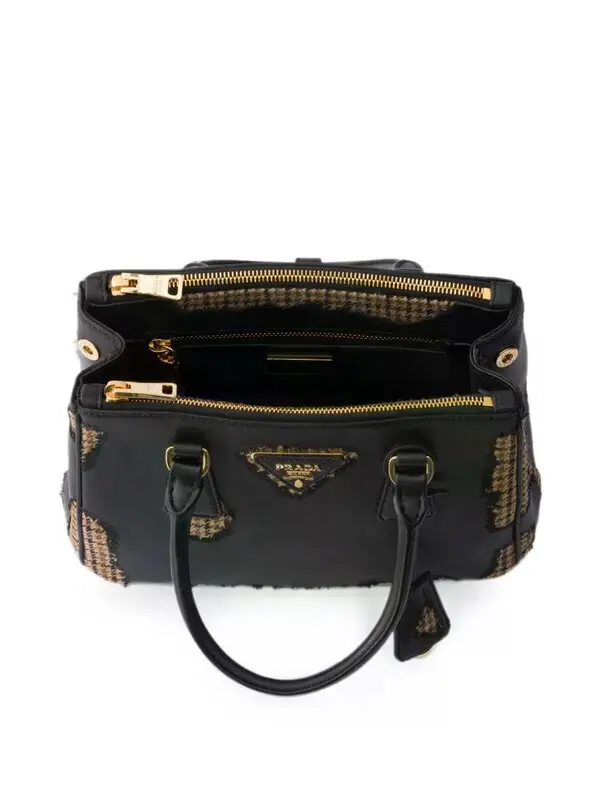 Prada Galleria Large Nappa Leather And Wool Bag