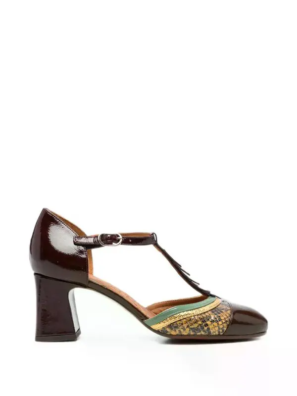Chie Mihara Snake-effect Patent-leather Pumps