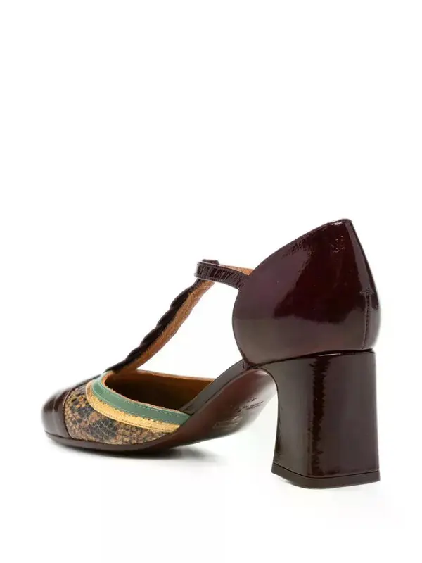 Chie Mihara Snake-effect Patent-leather Pumps