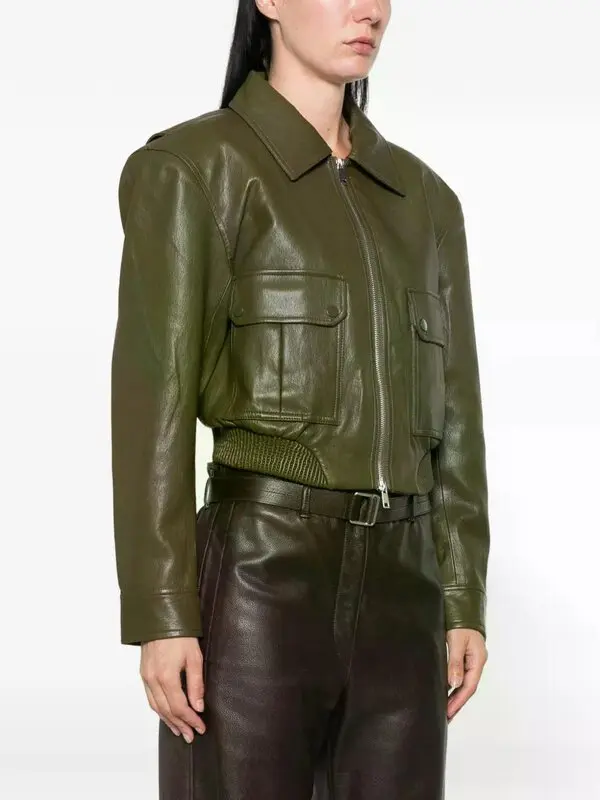 THE FRANKIE SHOP Cropped Zip-up Jacket