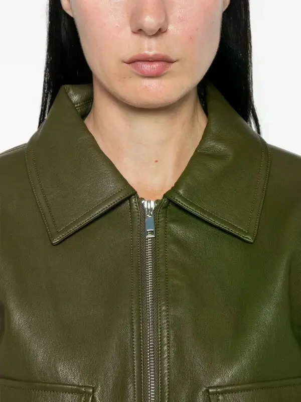 THE FRANKIE SHOP Cropped Zip-up Jacket