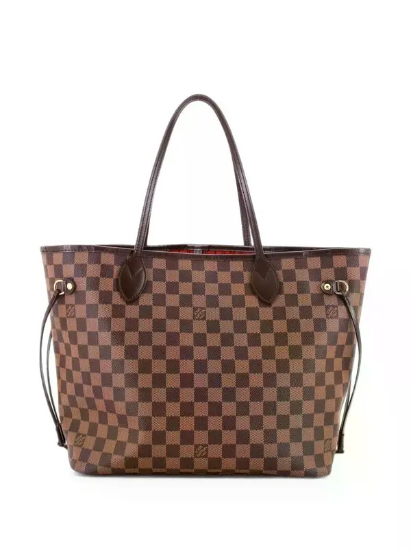 LOUIS VUITTON Neverfull Damier Mm Tote Bag - Brown