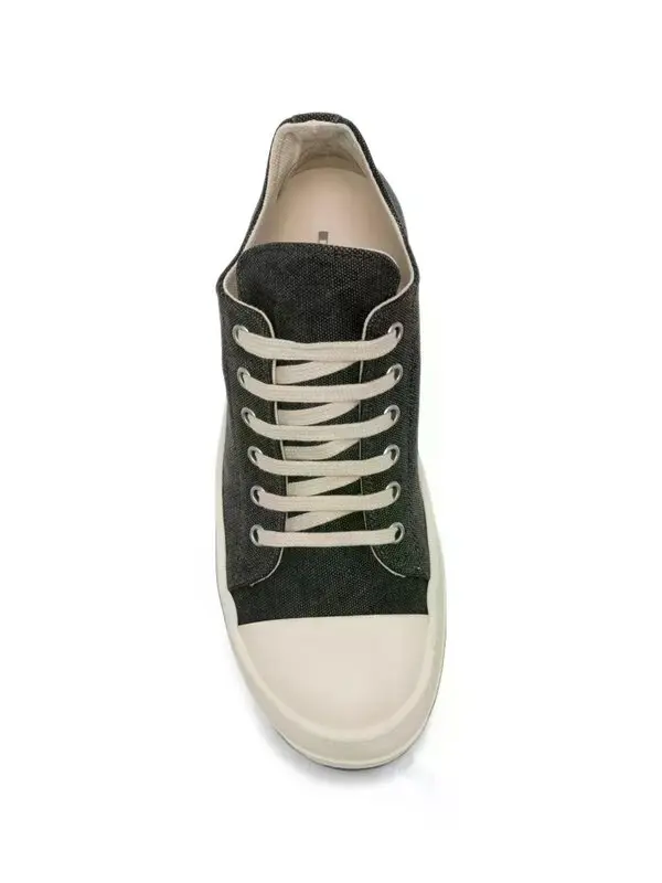 Rick Owens Canvas Low-top Sneakers