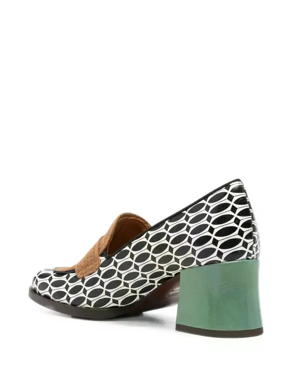 Chie Mihara Teisin Geometric-print Buckle-detail Pumps