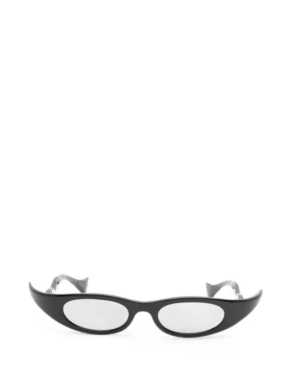 Valentino Garavani V-logo Cat-eye Frame Sunglasses - Black