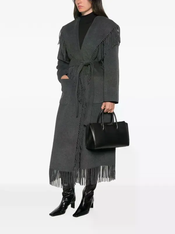Simkhai Carrie Fringe Robe Coat