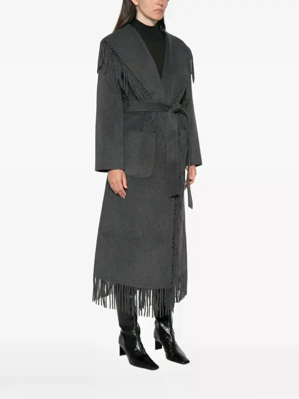 Simkhai Carrie Fringe Robe Coat