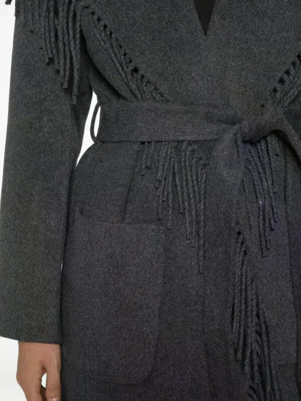 Simkhai Carrie Fringe Robe Coat