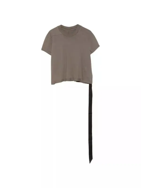 Rick Owens Cropped Raw-cut T-shirt - Grey