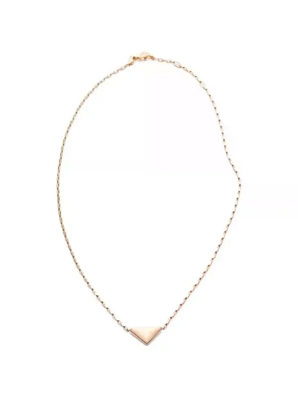Prada Eternal Nano Triangle Pendant Necklace