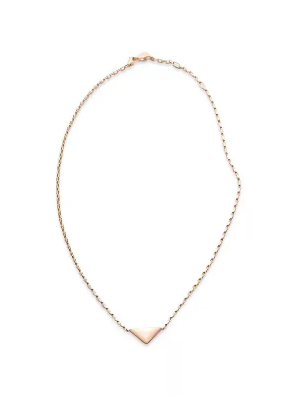 Prada Eternal Nano Triangle Pendant Necklace - Gold