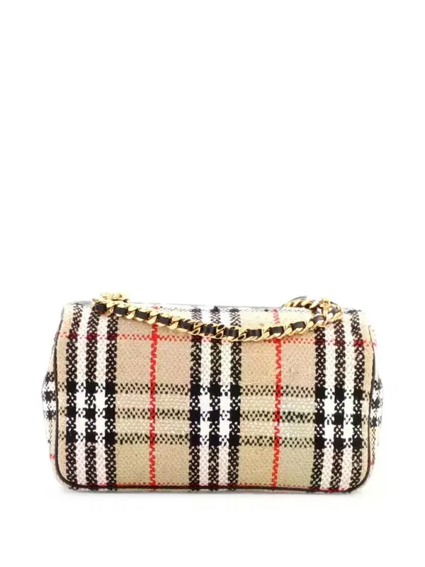 Burberry Lola Vintage Check Tweed Small Shoulder Bag