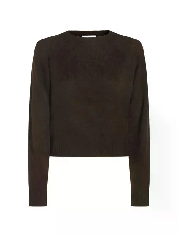ALLUDE Raglan-sleeve Sweater - Brown