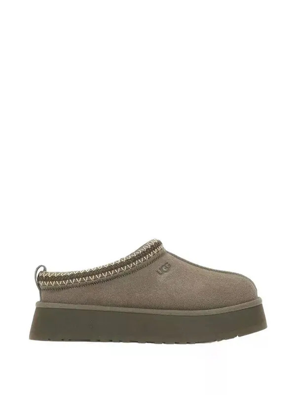 UGG Tazz Ii Embroidered-trim Slippers - Grey