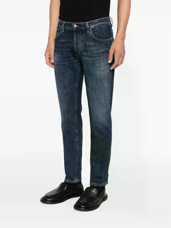 DONDUP Faded Whiskered Jeans