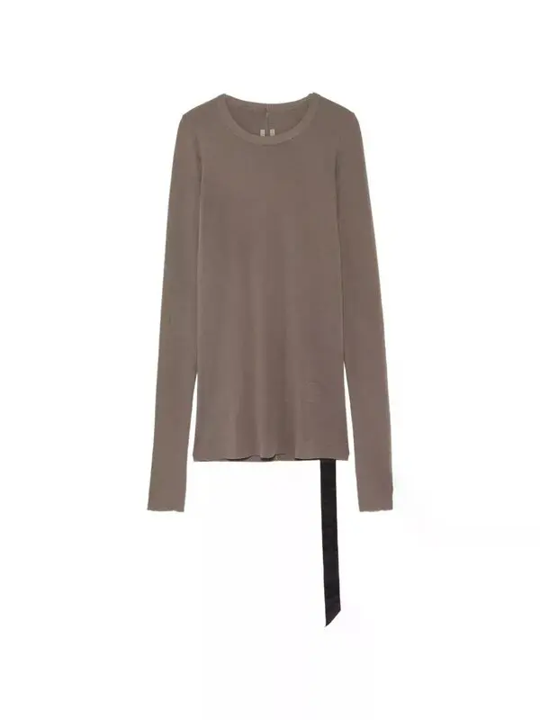 Rick Owens Long-sleeve Ribbed T-shirt - Brown