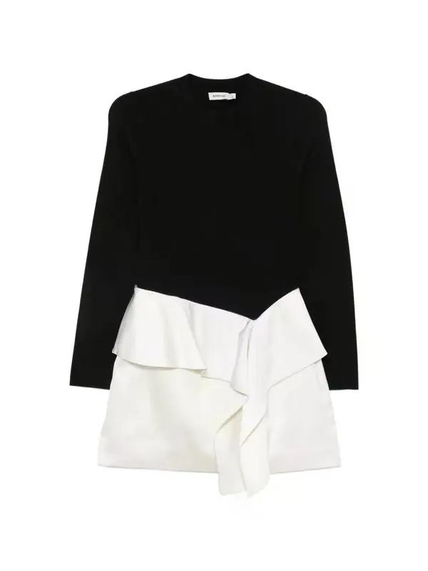 Simkhai Noel Ruffled Mini Dress - Black