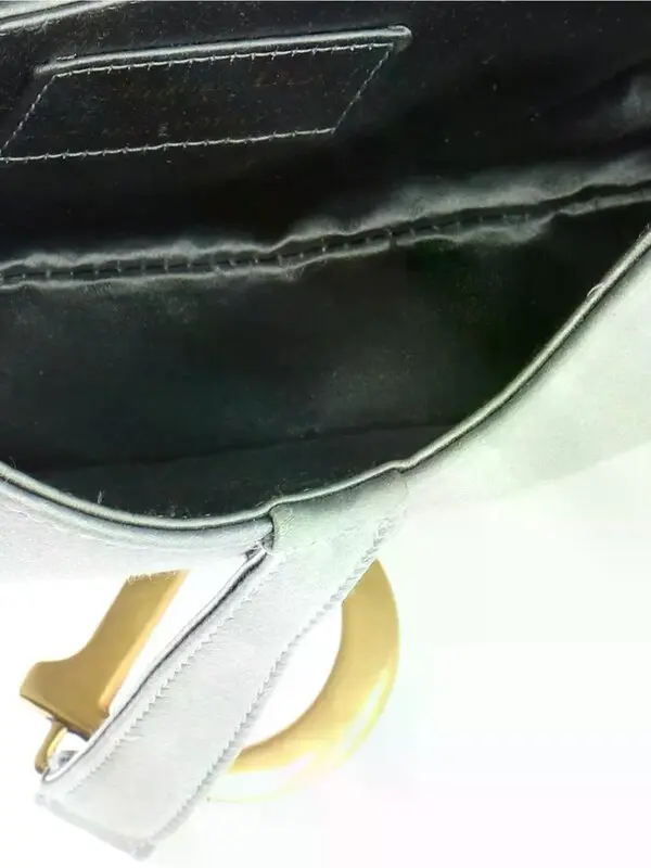 Dior Saddle Handbag Satin With Crystals Mini Shoulder Bag - Blue