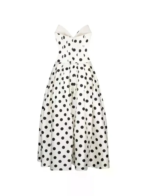 ATOIR Pepper Midi Polka-dot Dress - White