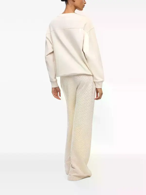 Pinko Love Birds Crystal-embellished Sweatshirt