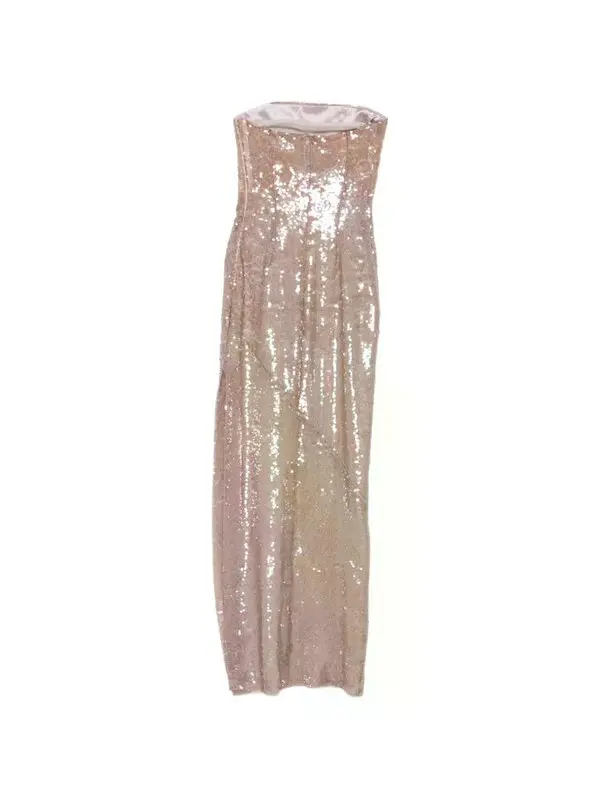 Galvan Sequin-embellished Bandeau Maxi Dress