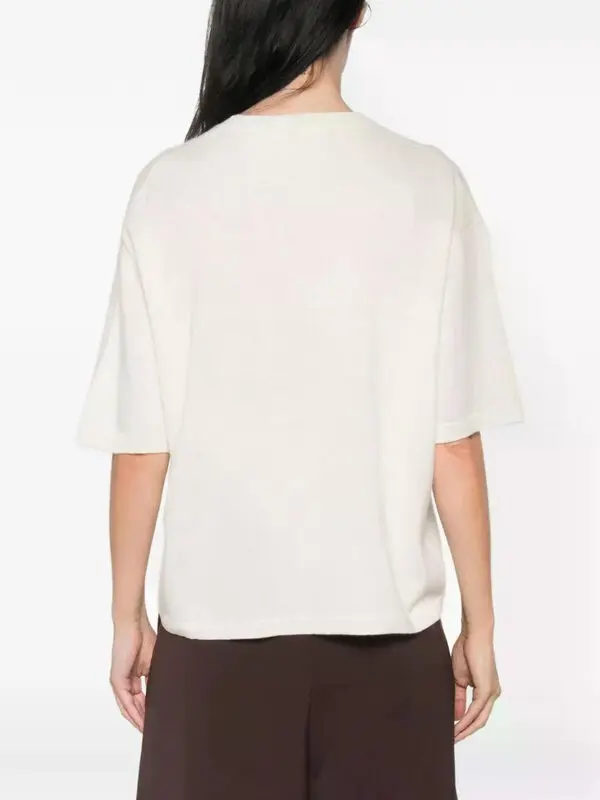 Soft Goat Crew-neck Short-sleeve T-shirt