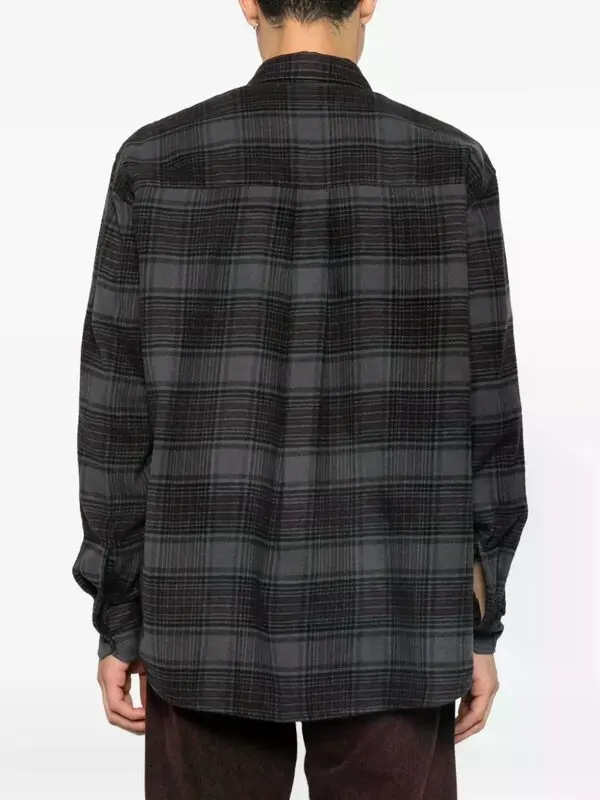 Our Legacy Above Check Flannel Shirt - Grey