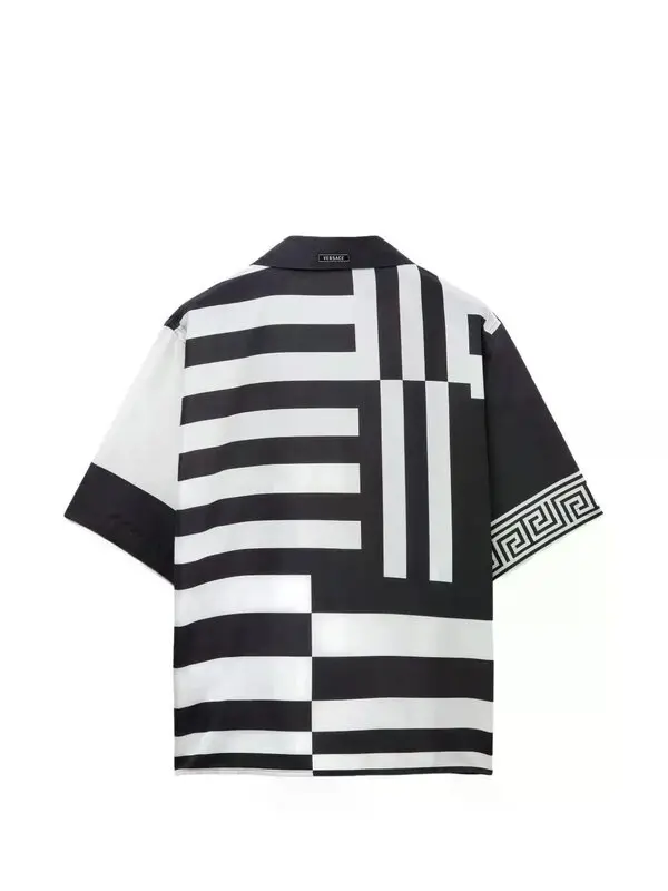 Versace Printed Cotton-silk Shirt