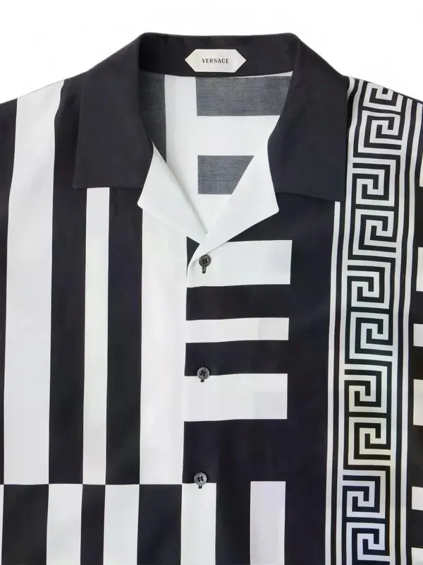 Versace Printed Cotton-silk Shirt