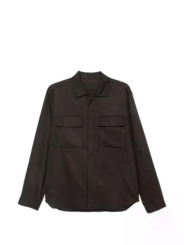 NINE:INTHE:MORNING Freud Flap-pocket Shirt Jacket - Brown