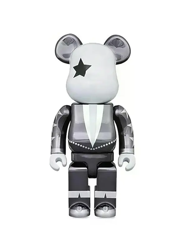 MEDICOM TOY Xbearbrick Xkiss Star Child Figure 1000 - Grey