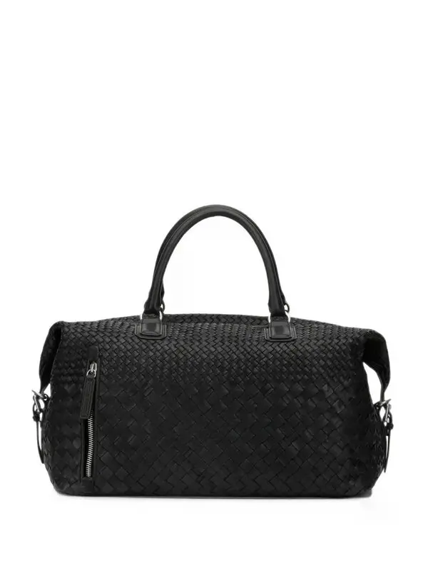Officine Creative Armor 019 Woven Leather Weekend Bag