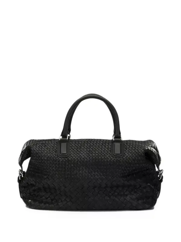 Officine Creative Armor 019 Woven Leather Weekend Bag