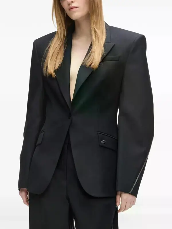 Karl Lagerfeld Zip-detail Tailored Blazer