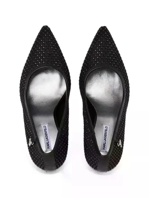 Karl Lagerfeld Sarabande Gemstone-embellished Pumps - Black