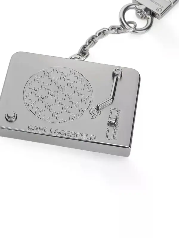 Karl Lagerfeld Ikon Record Keychain