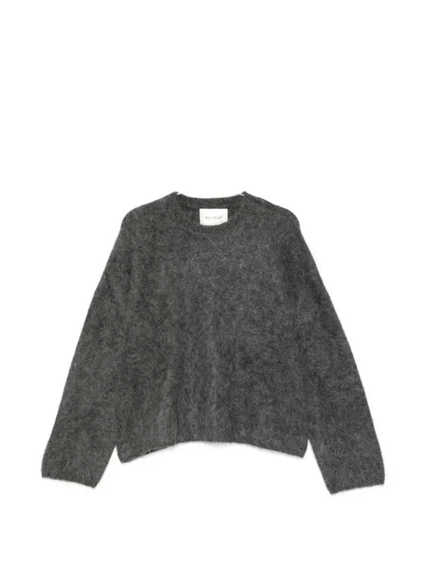 Soft Goat Brushed-knit Crew-neck Sweater