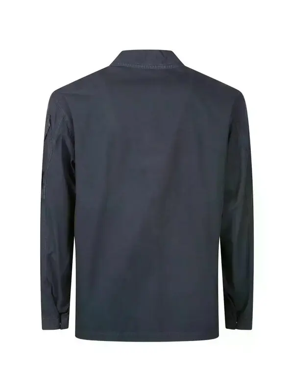 Stone Island Logo-patch Zip-up Shirt