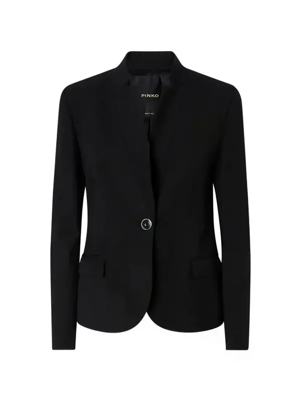 Pinko Mandarin-collar Single-breasted Blazer