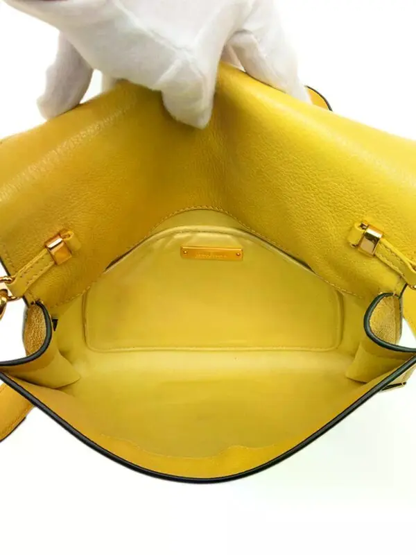 Miu Miu 2010-2026 Goatskin Madras Envelope Crossbody Bag