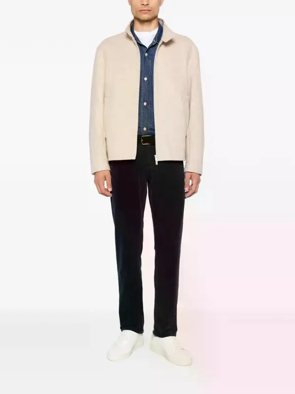 LARDINI High-neck Zip-up Jacket