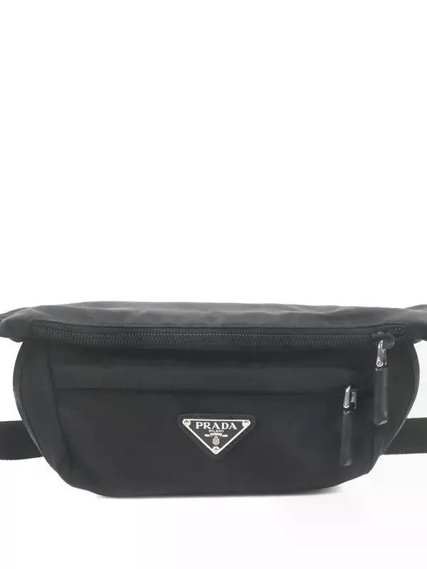 Prada 2019-2026 Saffiano Trimmed Re Nylon Belt Bag
