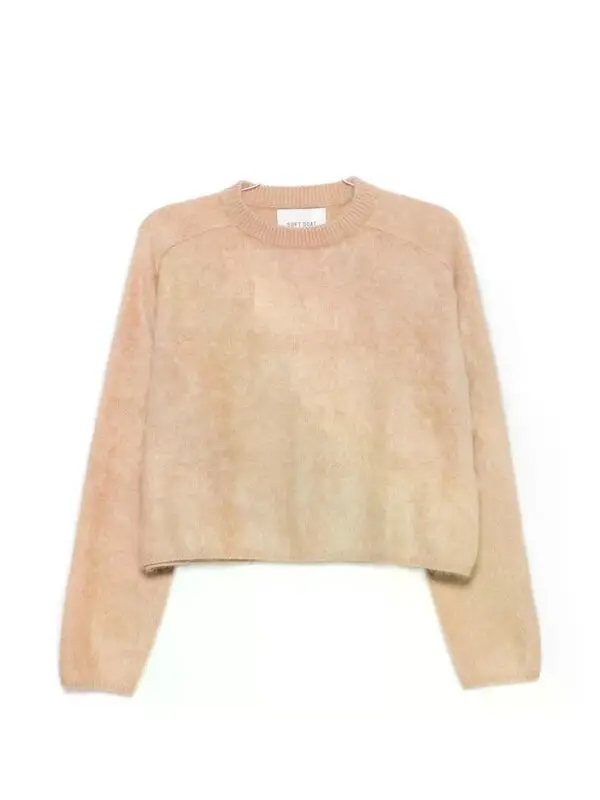 Soft Goat Brushed-finish Crew-neck Sweater - Neutrals