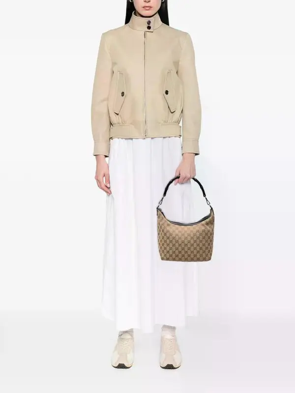 Gucci 2000-2015 Gg Canvas Bamboo Shoulder Bag