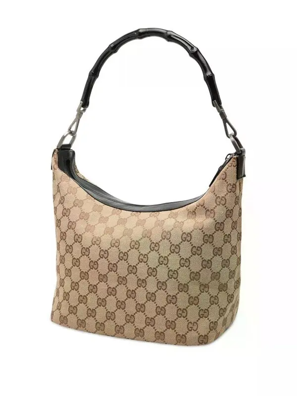 Gucci 2000-2015 Gg Canvas Bamboo Shoulder Bag